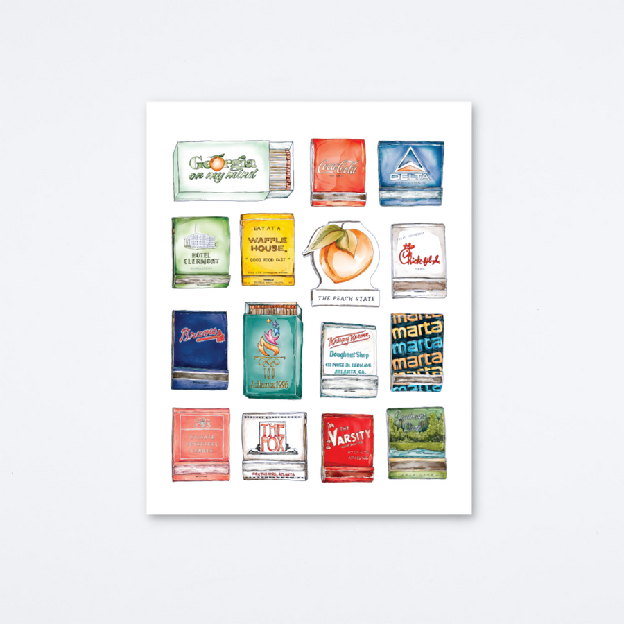 Atlanta Collage Art Print – Mighty Strike Match